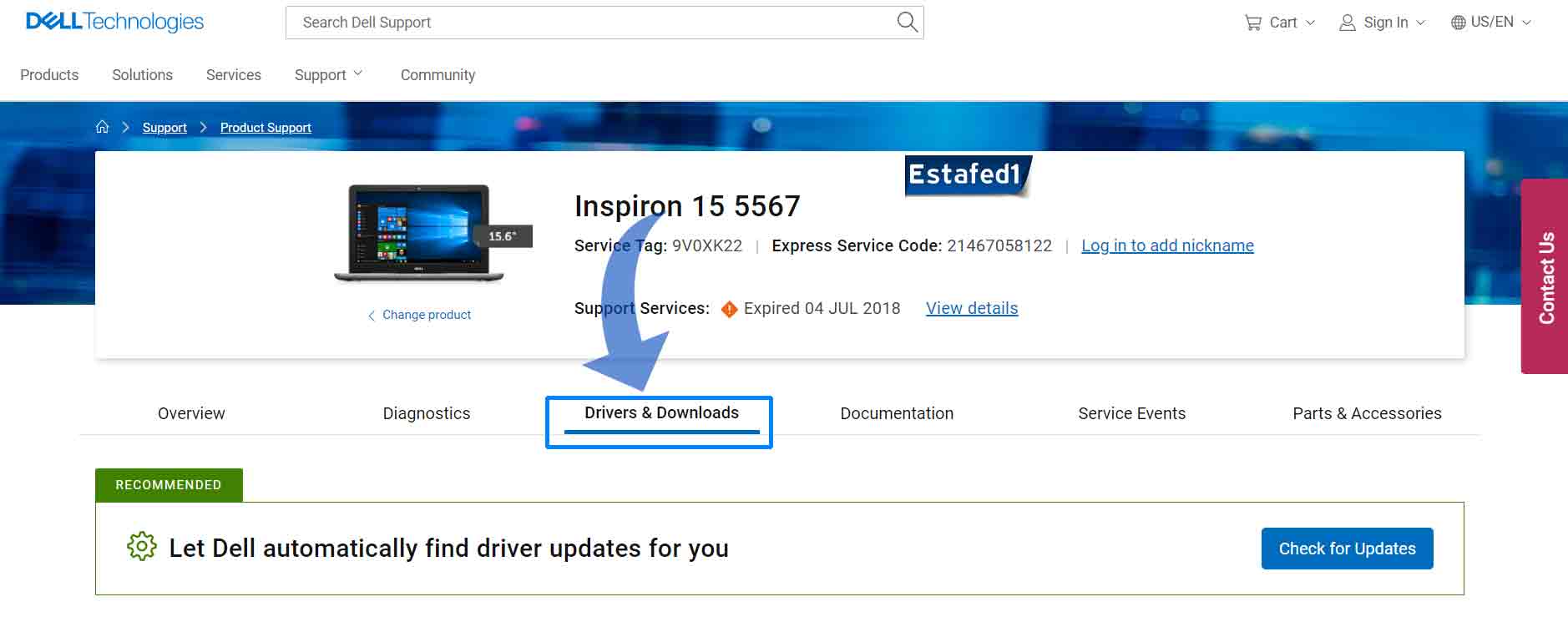 تحميل وتثبيت جميع التعريفات الأصلية لأجهزة ديل dell من الموقع الرسمي – estafed1
