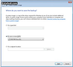 عمل نسخة احتياطية لويندوز 7 واسترجاعها (شرح بالصور) – estafed1