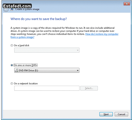 عمل نسخة احتياطية لويندوز 7 واسترجاعها (شرح بالصور) – estafed1