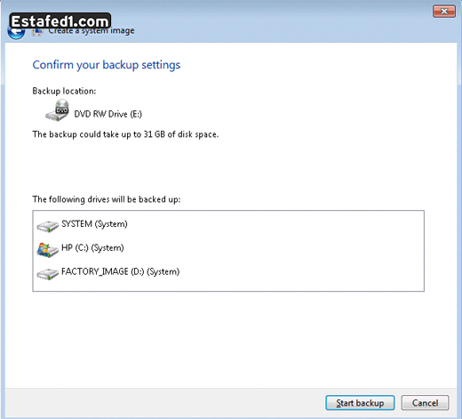 عمل نسخة احتياطية لويندوز 7 واسترجاعها (شرح بالصور) – estafed1