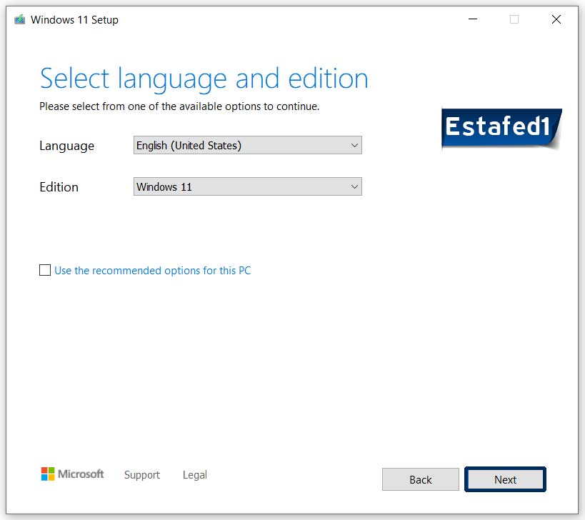 تثبيت ويندوز 11 (دليل تفصيلي) – estafed1